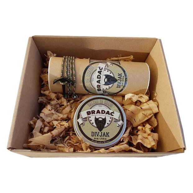 Darilni Set Za Brado Bradač Divjak Za vse vrste brade in kože — Nebrito.si